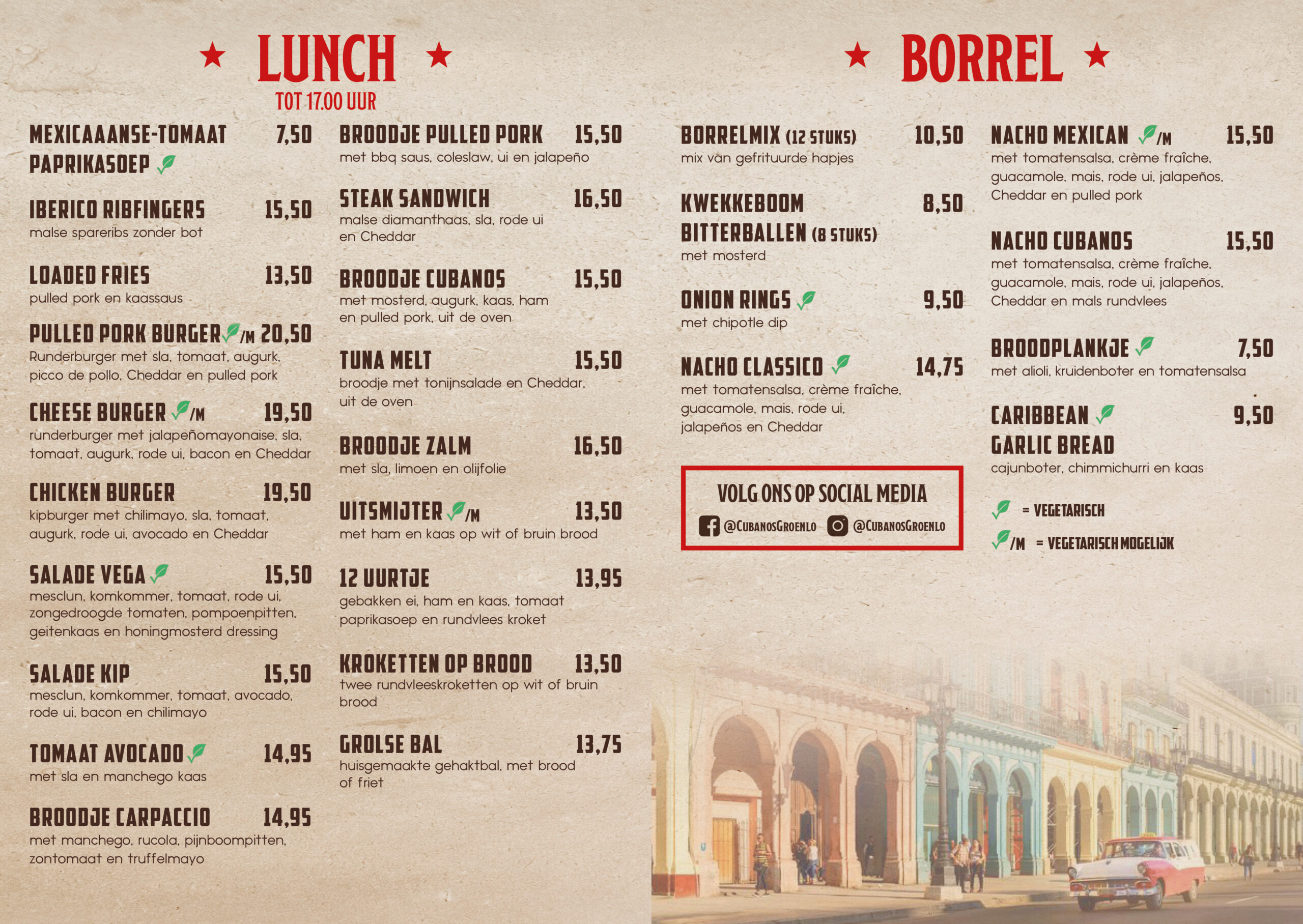 Ons menu - Cubanos